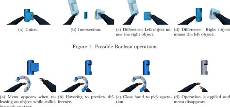 Figure 1 From Interaction Techniques For Csg Modeling In Vr Semantic Scholar