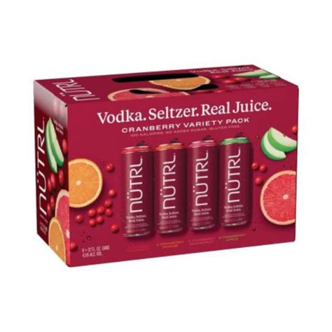 Nutrl Cranberry Hard Seltzer Variety 8pk Macarthur Beverages
