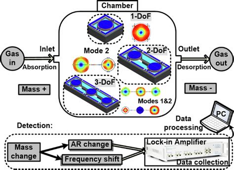 Multi Dof Aln On Soi Baw Mems Resonators With Coated Zif 8 For Gas Sensing Application