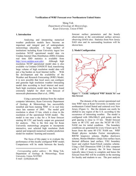 Deployment Of Wrf Model System Using