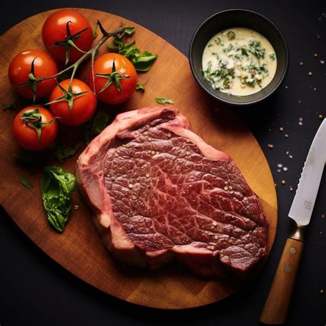 Premium Ai Image Layout Of Presentation For Premium Beef Meat