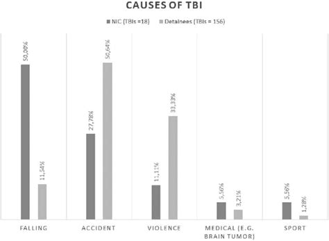Causes Of Tbi This Figure Depicts The Self Reported Causes Of The Tbi