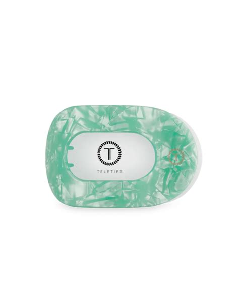 Teleties Spring Splash Medium Flat Round Hair Clip Her Hide Out