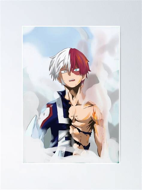 Shoto Todoroki My Hero Academia Poster For Sale By Yashdusane Redbubble