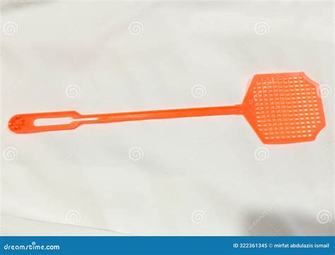 Square Fly Swatter For Swat Fly Mosquito Cockroach Stock Image Image Of Cockroach Orange