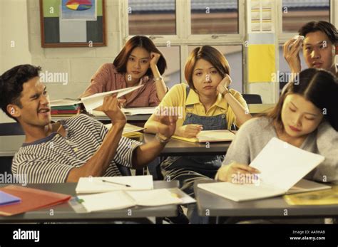 Classroom Students Bored