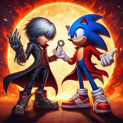 Sonic X Devil May Cry Sonic And Dante Ai 2 By Tomartista On Deviantart