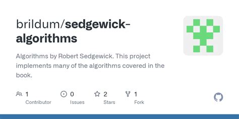 Github Brildumsedgewick Algorithms Algorithms By Robert Sedgewick