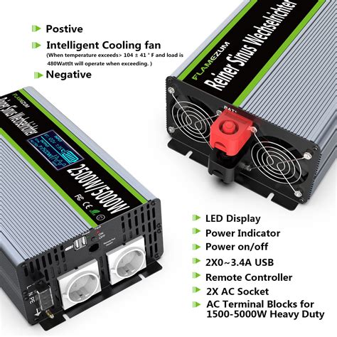 Inverter Per Auto Camper Trade Shop Inverter Di Potenza 5000 Watt