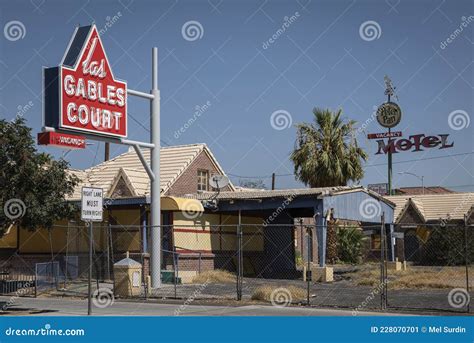 Abandoned Motel On Fremont Street Las Vegas Nevada Editorial Photo