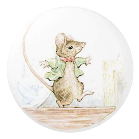 Beatrix Potter Cute Mouse Ceramic Knob Zazzle Cute Mouse Beatrix