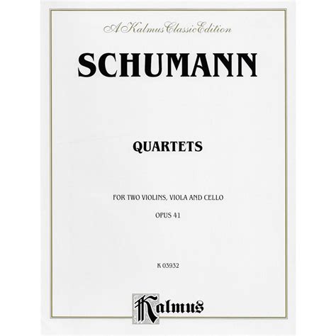 Schumann String Quartets Op 41 Southwest Strings