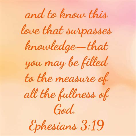 Words To Know This Love That Surpasses Knowledge