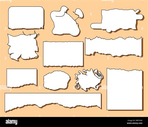 Abstract Torn Paper Stock Vector Images Alamy
