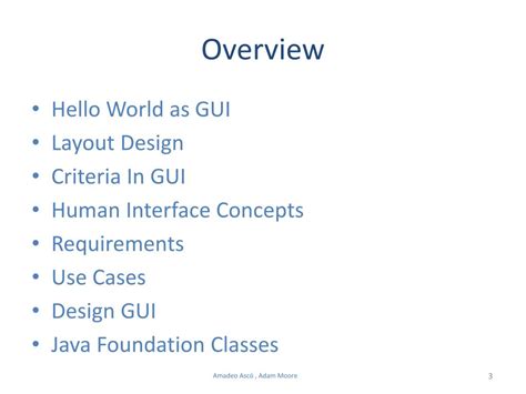 Ppt Understanding Java Gui Programming Threads Layout Design And
