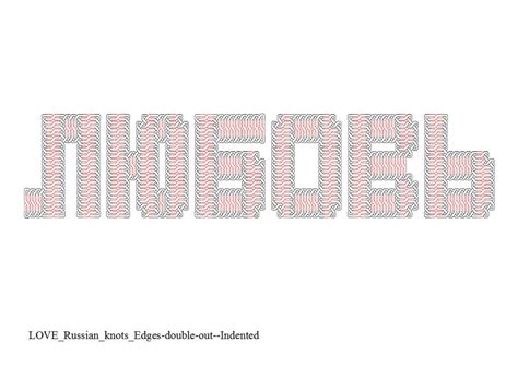 Love Russian Knots Edges Double Out Indented By Thathankabernard59 On