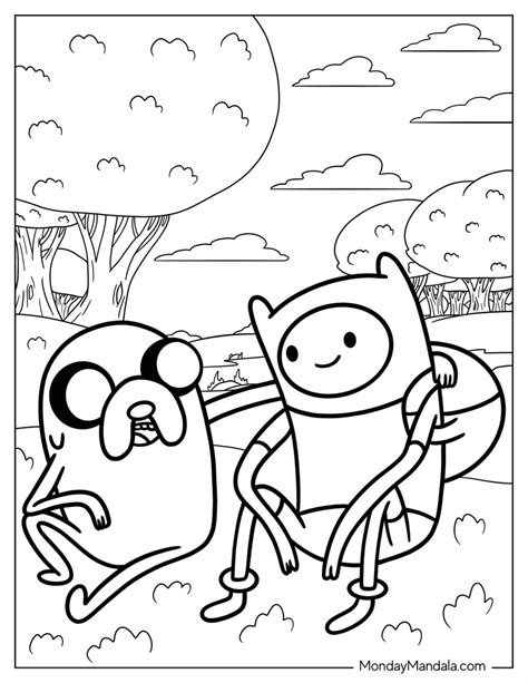 Adventure Time Halloween Coloring Pages
