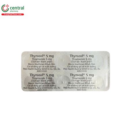 Thuốc Thyrozol 5mg điều Trị Cường Giáp Hiệu Quả An Toàn