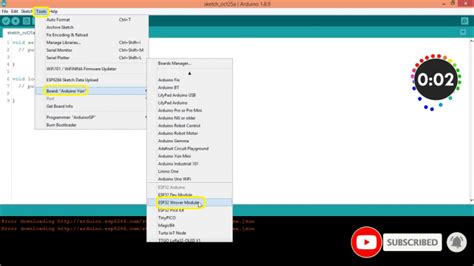 Install Esp32 Add On In Arduinoide In 1 Minute Electronics Innovation