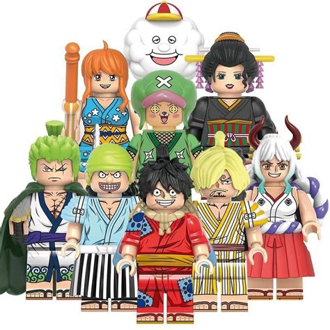 Compatible Lego One Piece Minifigure Building Blocks Luffy Chopper Zoro