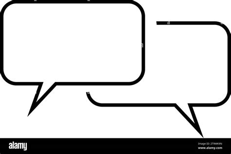 Line Speech Bubble. Talk bubble. Speak bubble text, chatting box, Empty message box outline ...