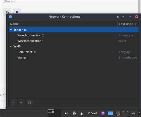 network icon not showing in system tray xfce endeavouros