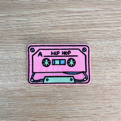 Hip Hop Music Patch Retro Cassette Tape Patch Sew Or Iron On