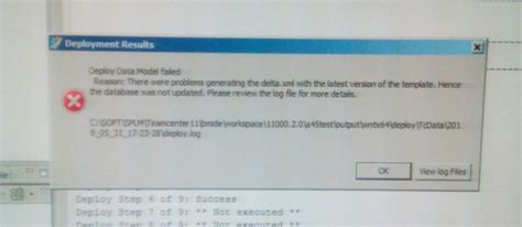 Deploy Data Model Failed Error In Hot Deployment