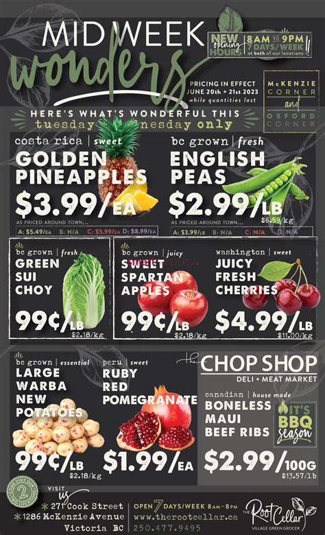 The Root Cellar Mid Week Flyer June 20 And 21