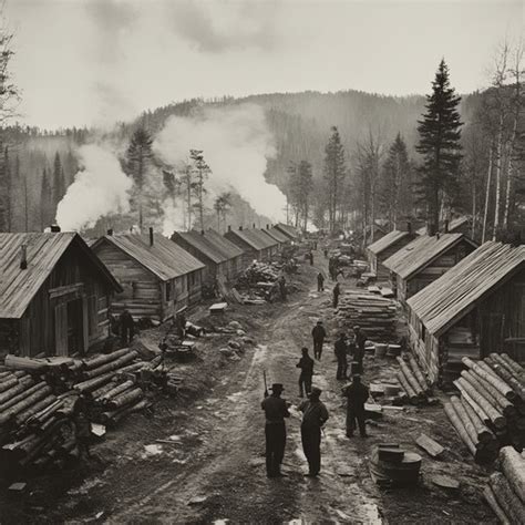 Free Historic Logging Camp Image Historical Logging Camp Download