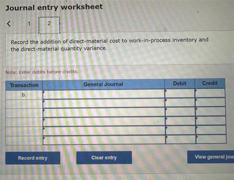 Solved A Direct Material Purchase Price Variance B Direct