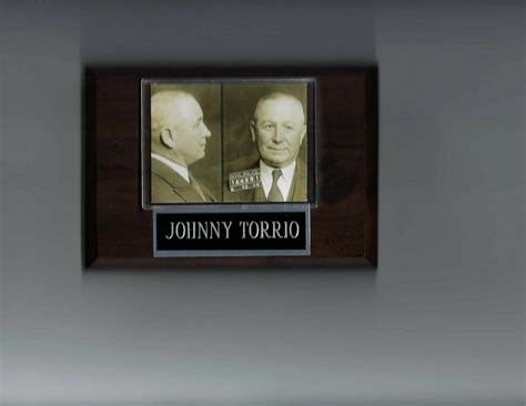 Johnny Torrio Mug Shot Plaque Mafia Organized Crime Mobster Mob