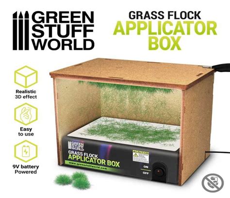 Grass Flock Applicator Box Static Grass Applicator Compatible With Wh Basing And Dioramas