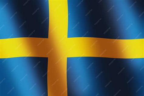 Premium Photo National Flag Of Sweden Swedish Flag With Yellow Nordic