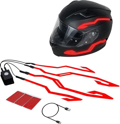 Adzerd Motorcycle Helmet Light Strip Rechargeable India Ubuy