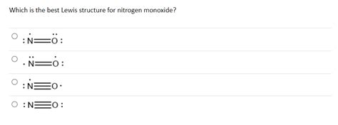 Nitrogen Monoxide Lewis Structure