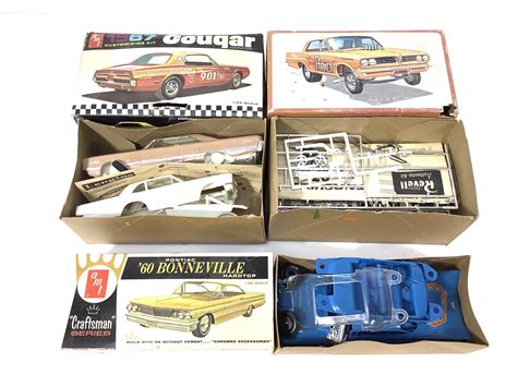 Lot Vintage Amt Model Kits Parts