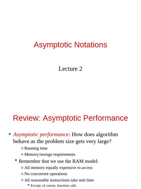 Lecture2 Asymptotic Notations Pdf Theoretical Computer Science