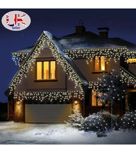 Christmas Decoration Led Chaser Lights Icicle Snowing Xmas Indoor