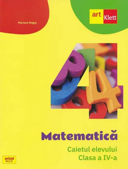 Matematica Clasa 4 Caietul Elevului Ed 2024 De Mariana Mogos Bookzone
