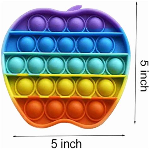 Buy Now Apple Shape Silicone Push Popping Bubble