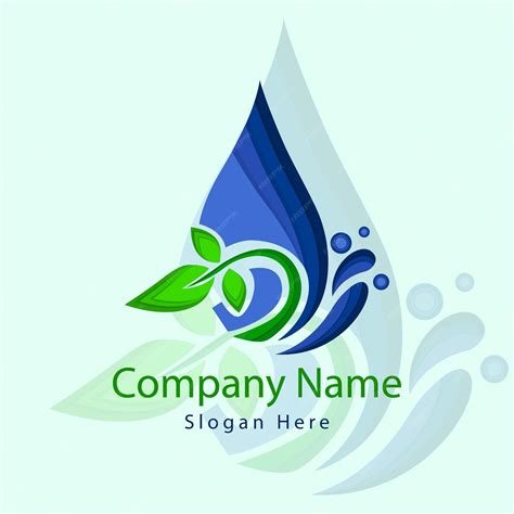 Premium Vector Water Drop With Leaf Logo