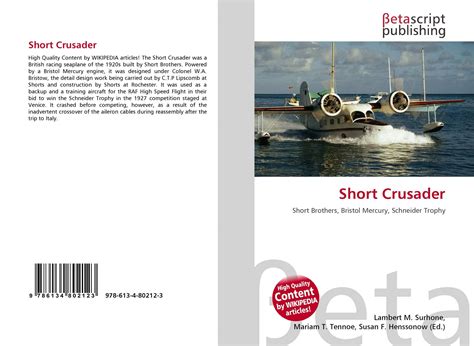 Short Crusader 978 613 4 80212 3 6134802123 9786134802123