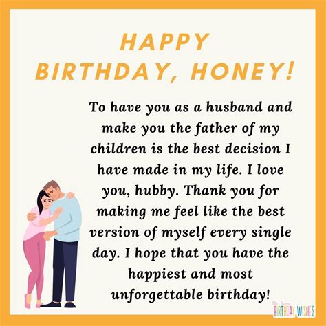 Happy Birthday To My Husband Message