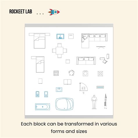 Dynamic Blocks Autocad Furniture Interior Design Drafting Etsy