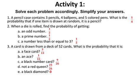 Probability Grade 10 Third Quarter Lessons Pptx