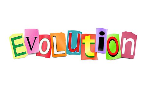 Human Evolution Concept Illustration Silhouette Photo Background And