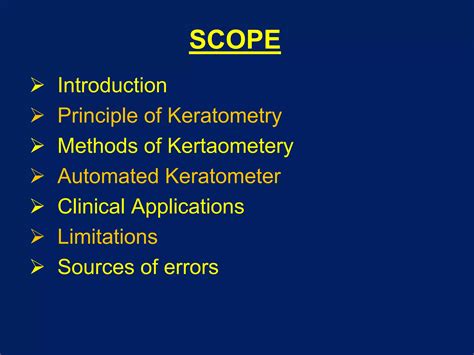 Keratometry Ppt