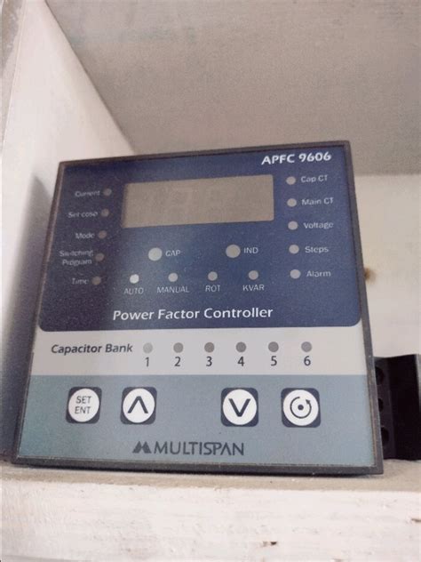 Automatic Multispan Apfc 9606 Power Factor Controller For Industrial