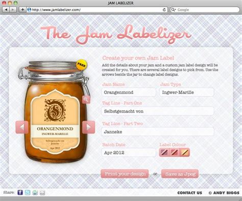 Jam Labelizer Jam Label Homemade Jam Canning Labels